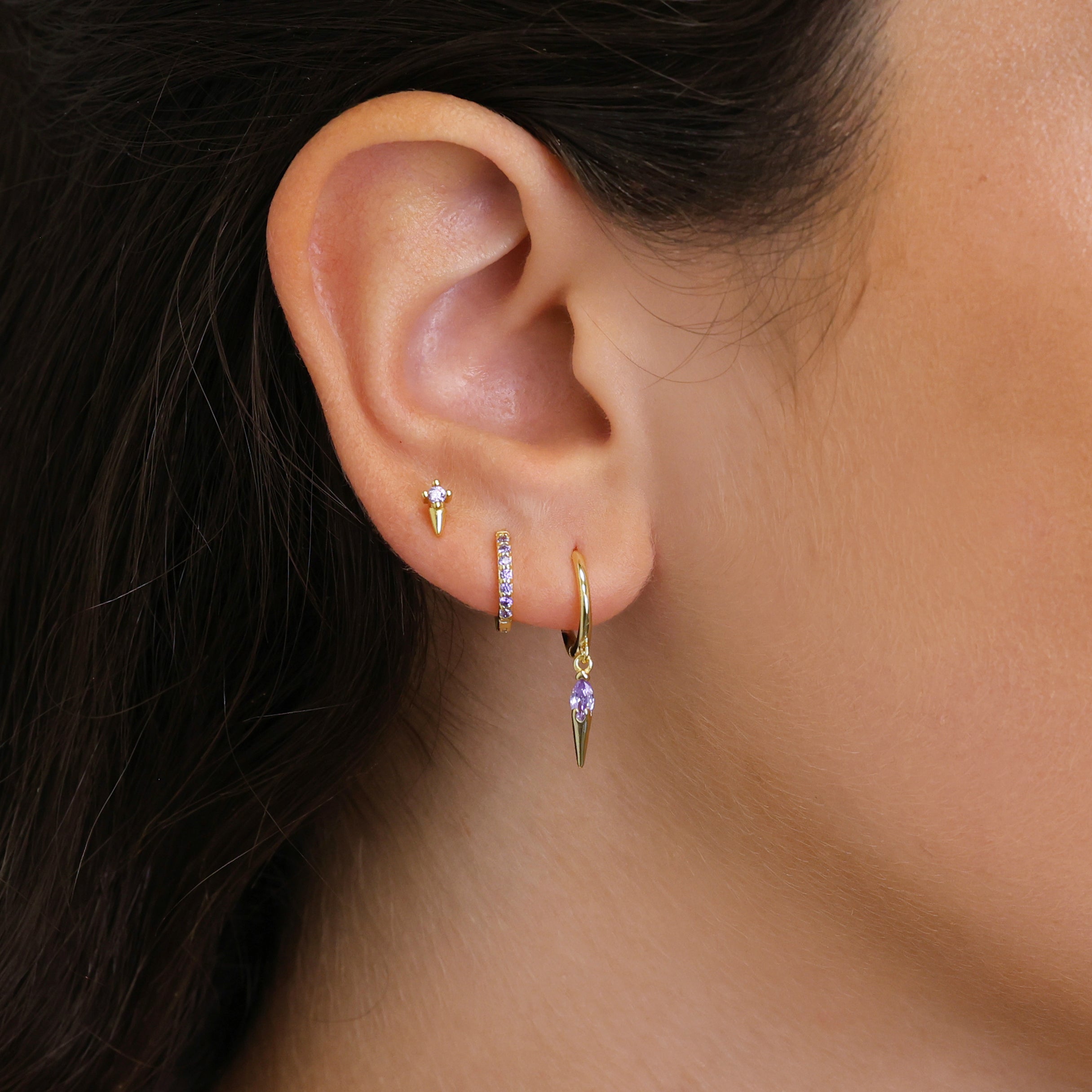 18K Gold Vermeil Alexandrite Aspen Hoop Earring Sets eyrful – Eyrful Artistry