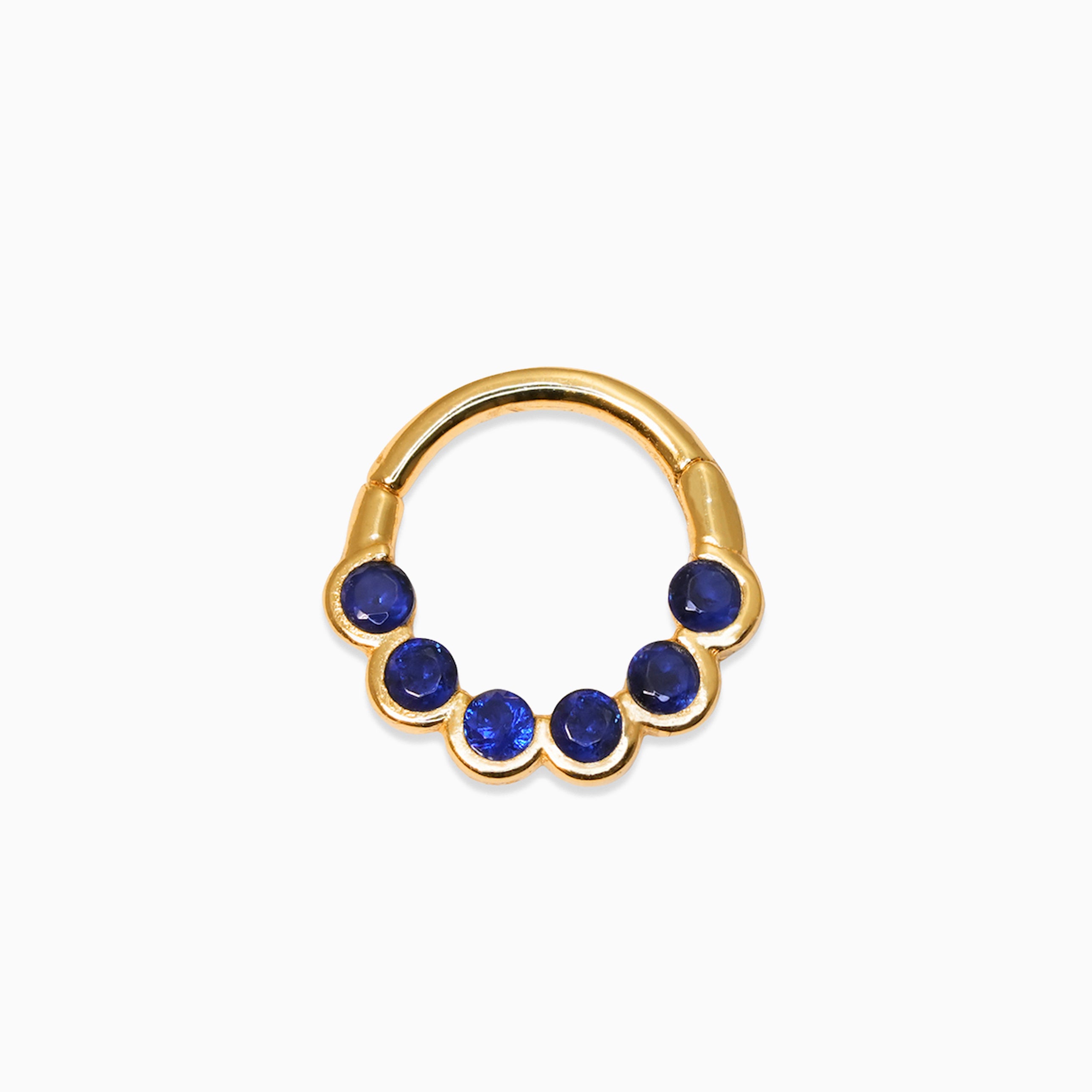 Luna Sapphire Clicker Hoop – eyrful