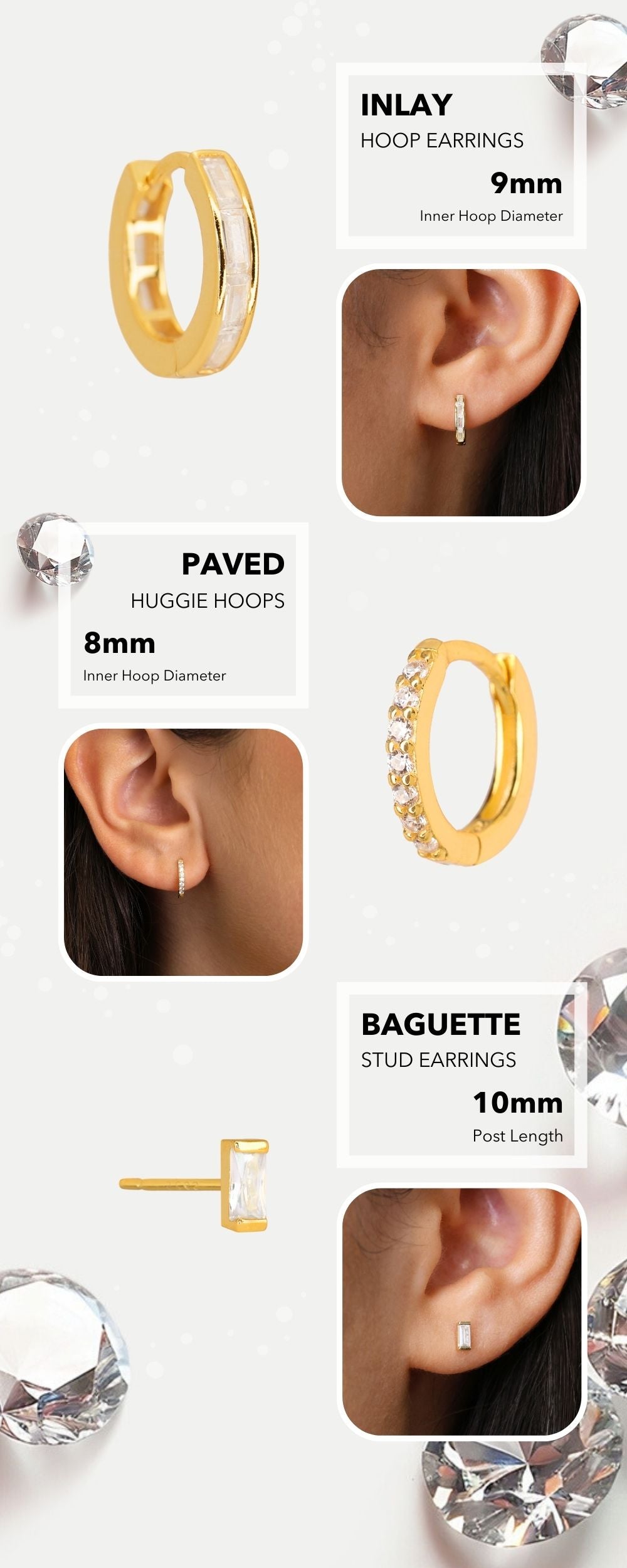 Diamond Baguette Inlay Set – eyrful