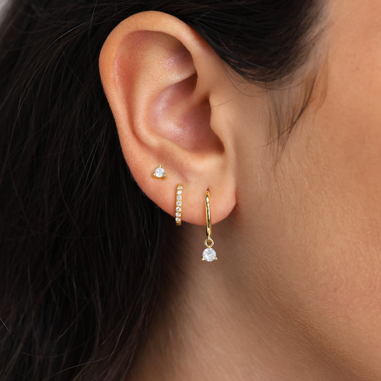 ELISE Diamond Hoop Earrings | eyrful – Eyrful Artistry