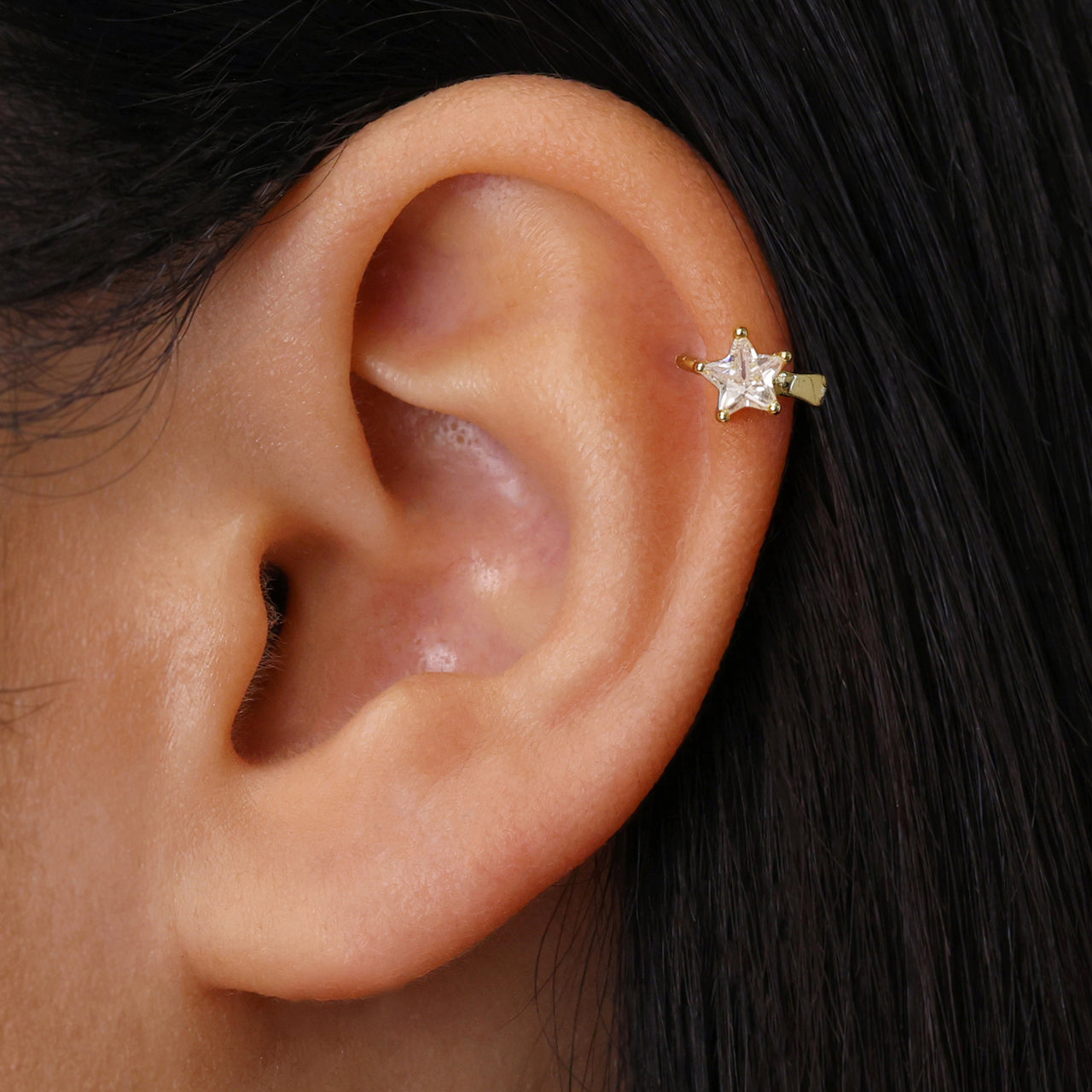 Mini Diamond Star Hoop – Eyrful Artistry