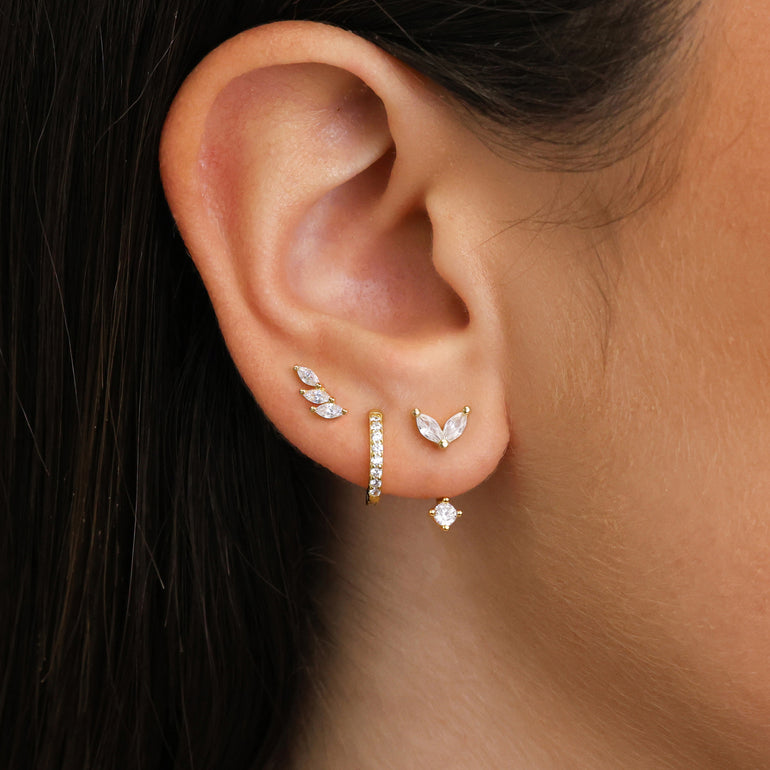 Leaf Hoop Earring Set | eyrful – Eyrful Artistry