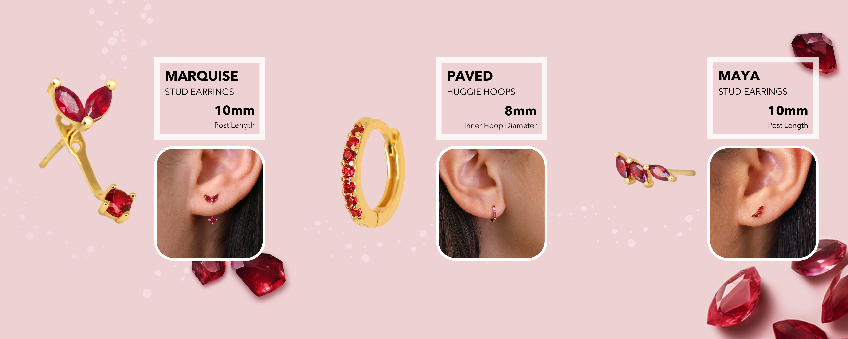 Ruby Marquise Front Back Set | eyrful – Eyrful Artistry