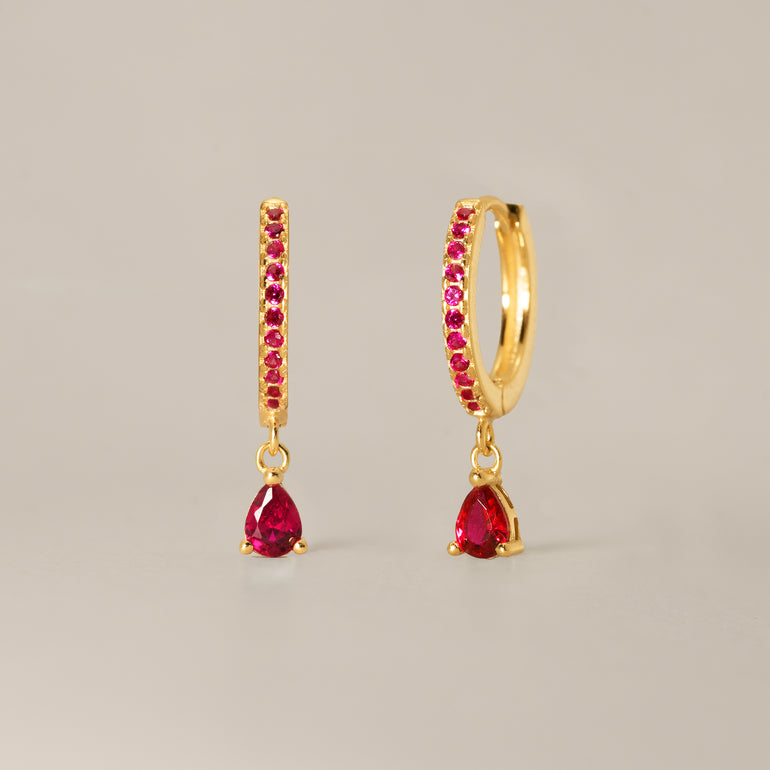 Starburst Ruby Studs – Eyrful Artistry