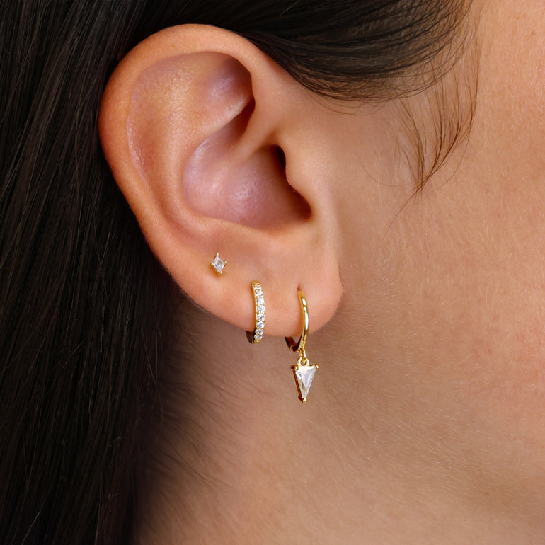 Diamond BEZEL Earring Set | eyrful