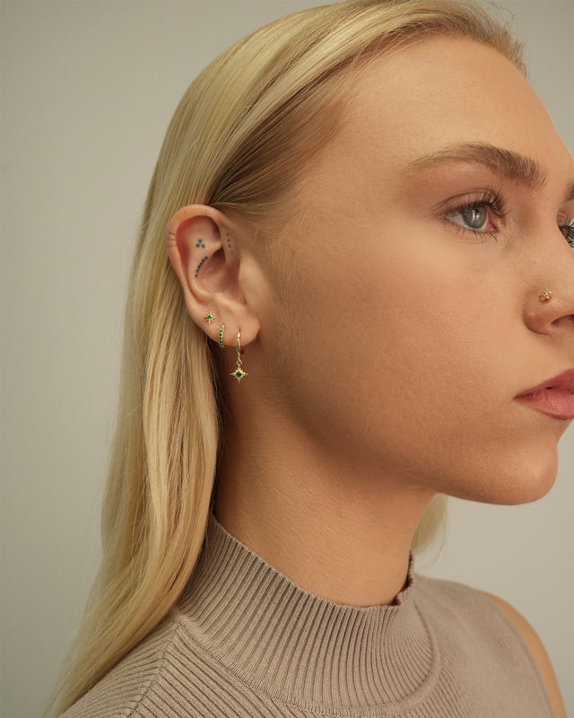 Starburst Emerald Earring Set | eyrful – Eyrful Artistry