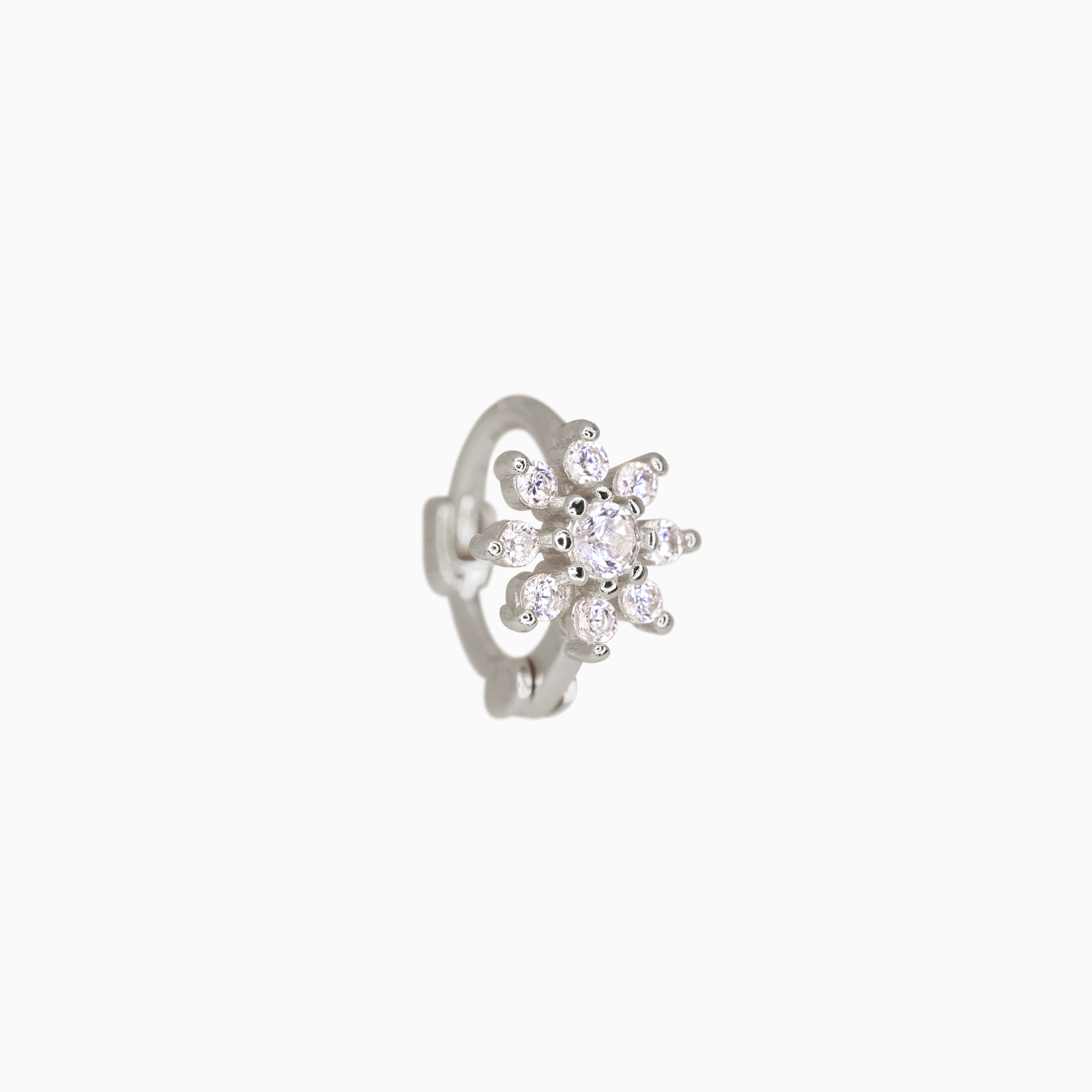 Mini Diamond Flower Hoops – eyrful