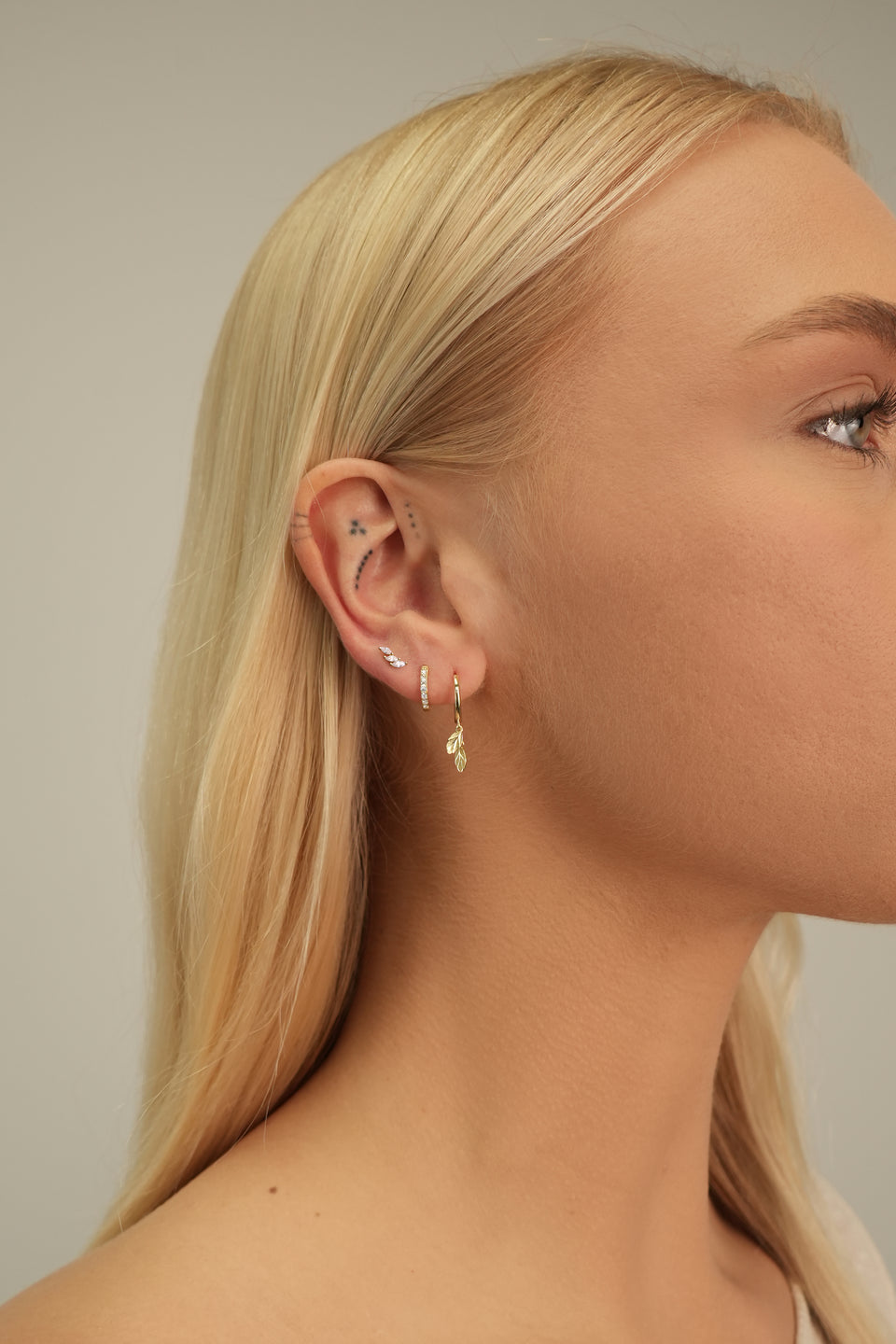 Leaf Hoop Earring Set | eyrful – Eyrful Artistry