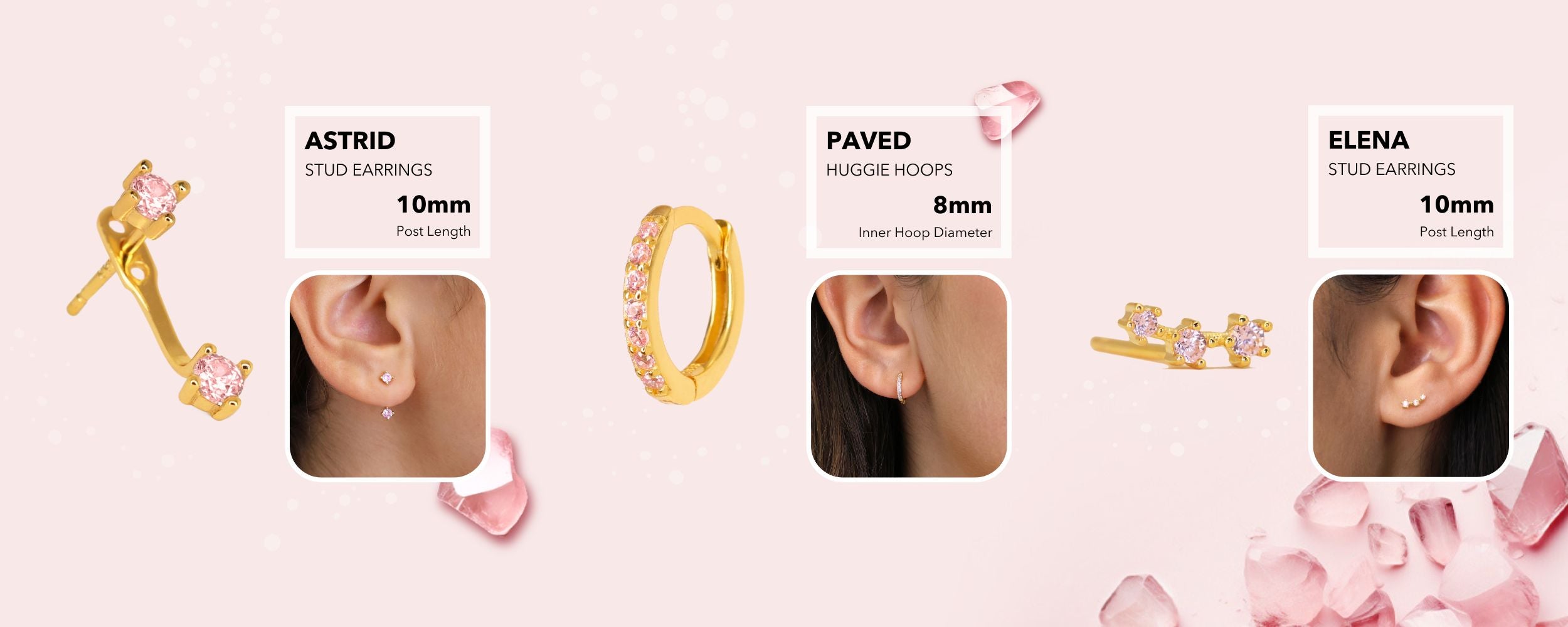 ASTRID Pink Tourmaline Set – eyrful