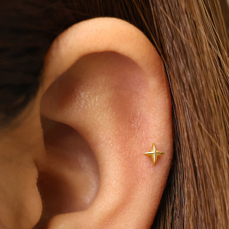 Flat Back Earrings - Best for Cartilage Piercings – Eyrful Artistry