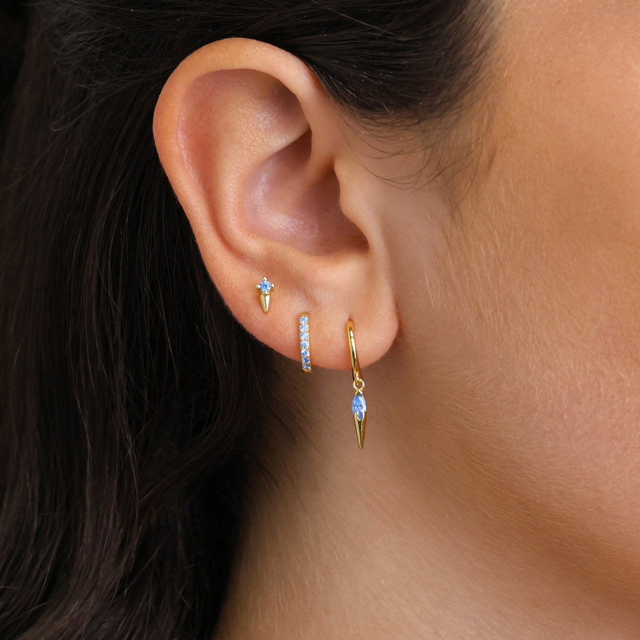 18K Gold Vermeil Amethyst ASPEN Hoop Earring Sets eyrful – Eyrful Artistry