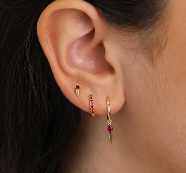 Ruby Baguette Inlay Set – eyrful