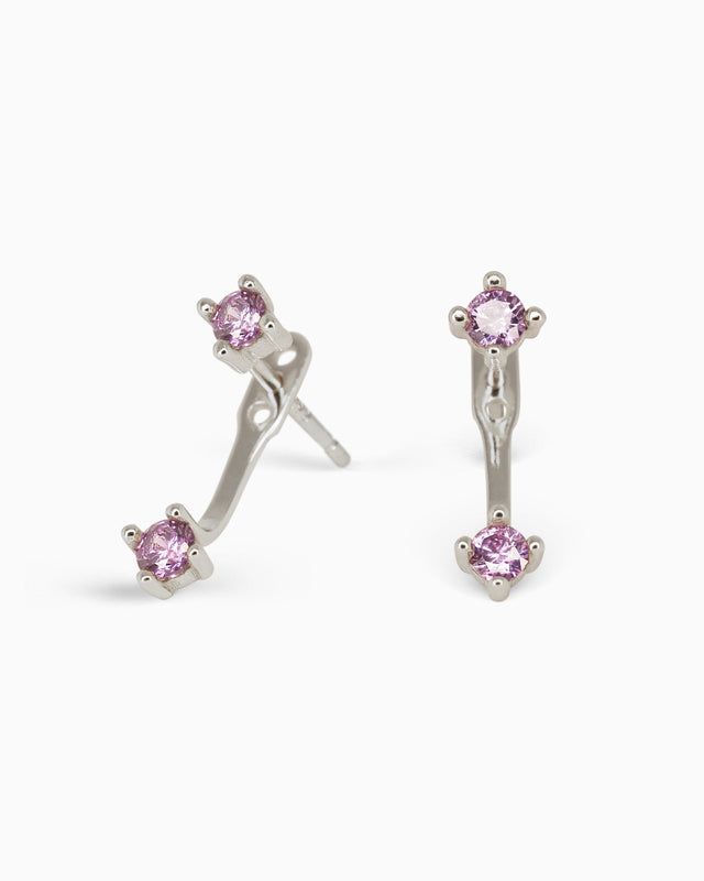 Astrid Alexandrite Stud Front Back Earrings | eyrful