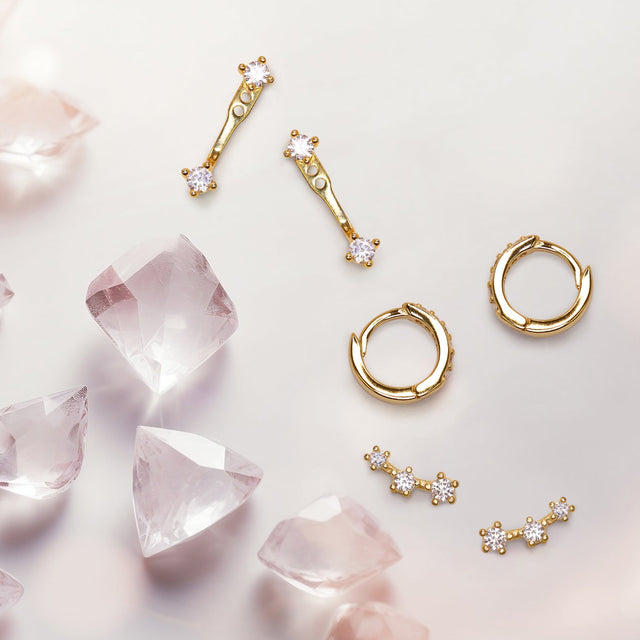 Diamond Astrid Earring Set | eyrful
