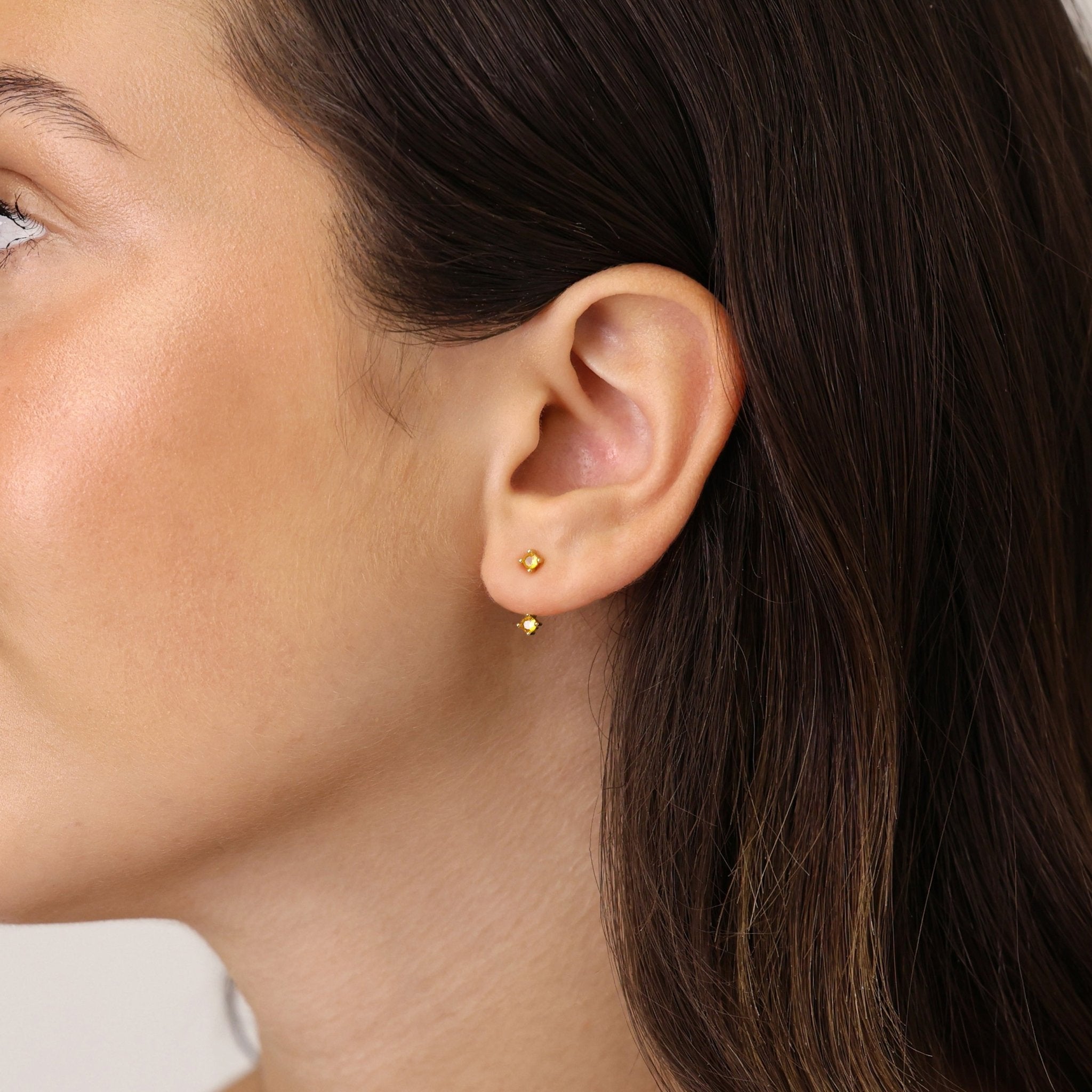 Astrid Topaz Front Back Stud Earring – eyrful