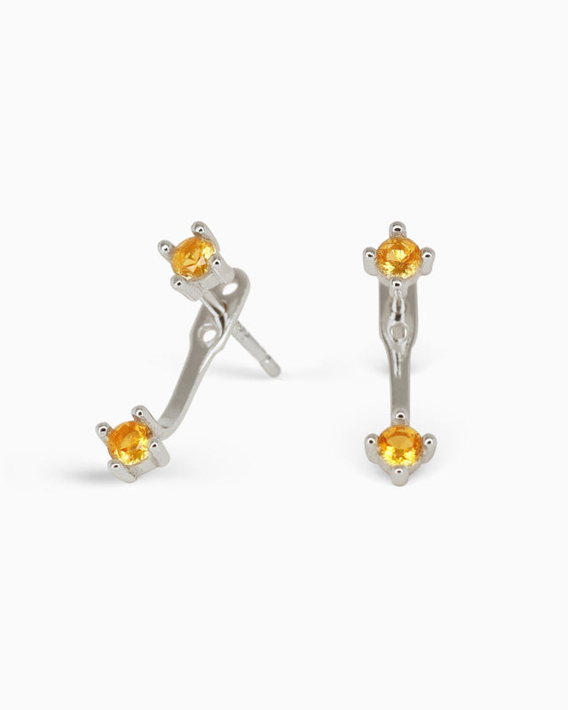 Astrid Topaz Front Back Stud Earring – eyrful