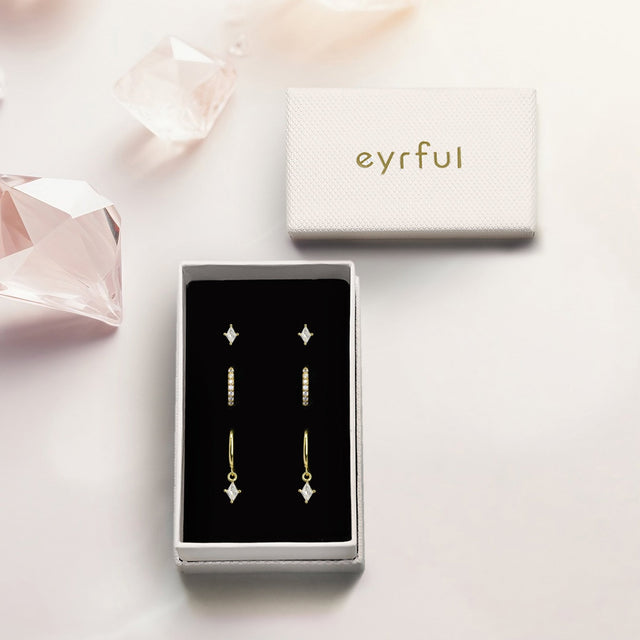 Diamond Charlotte Earring Set | eyrful