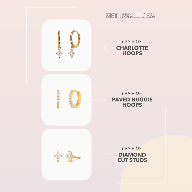 ELISE Diamond Hoop Earrings | eyrful – Eyrful Artistry