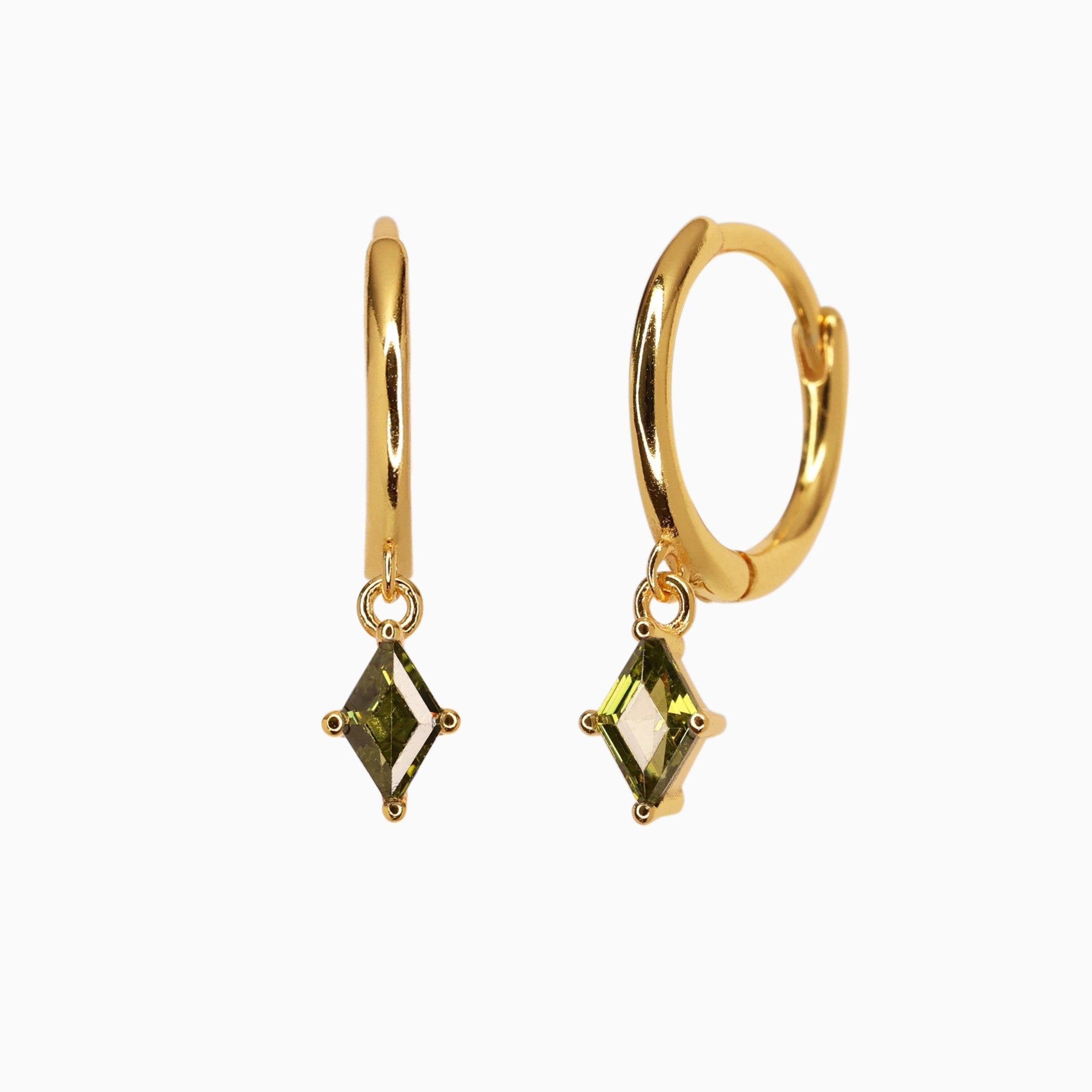 CHARLOTTE Peridot Hoops – eyrful