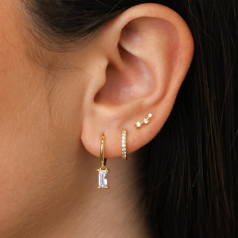ELISE Diamond Hoop Earrings | eyrful