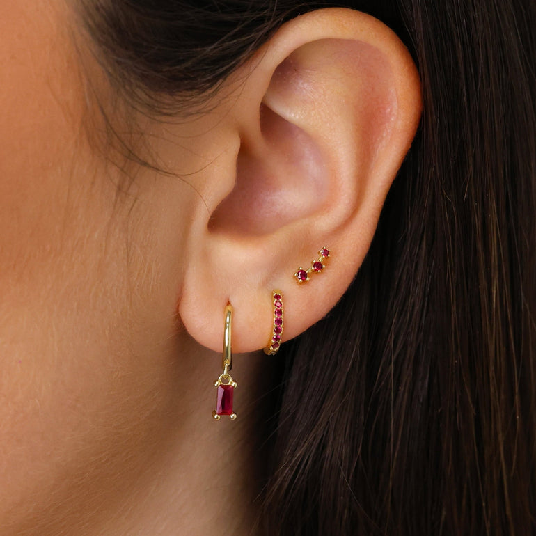 Ruby Astrid Hoop and Stud Earring Set eyrful – Eyrful Artistry