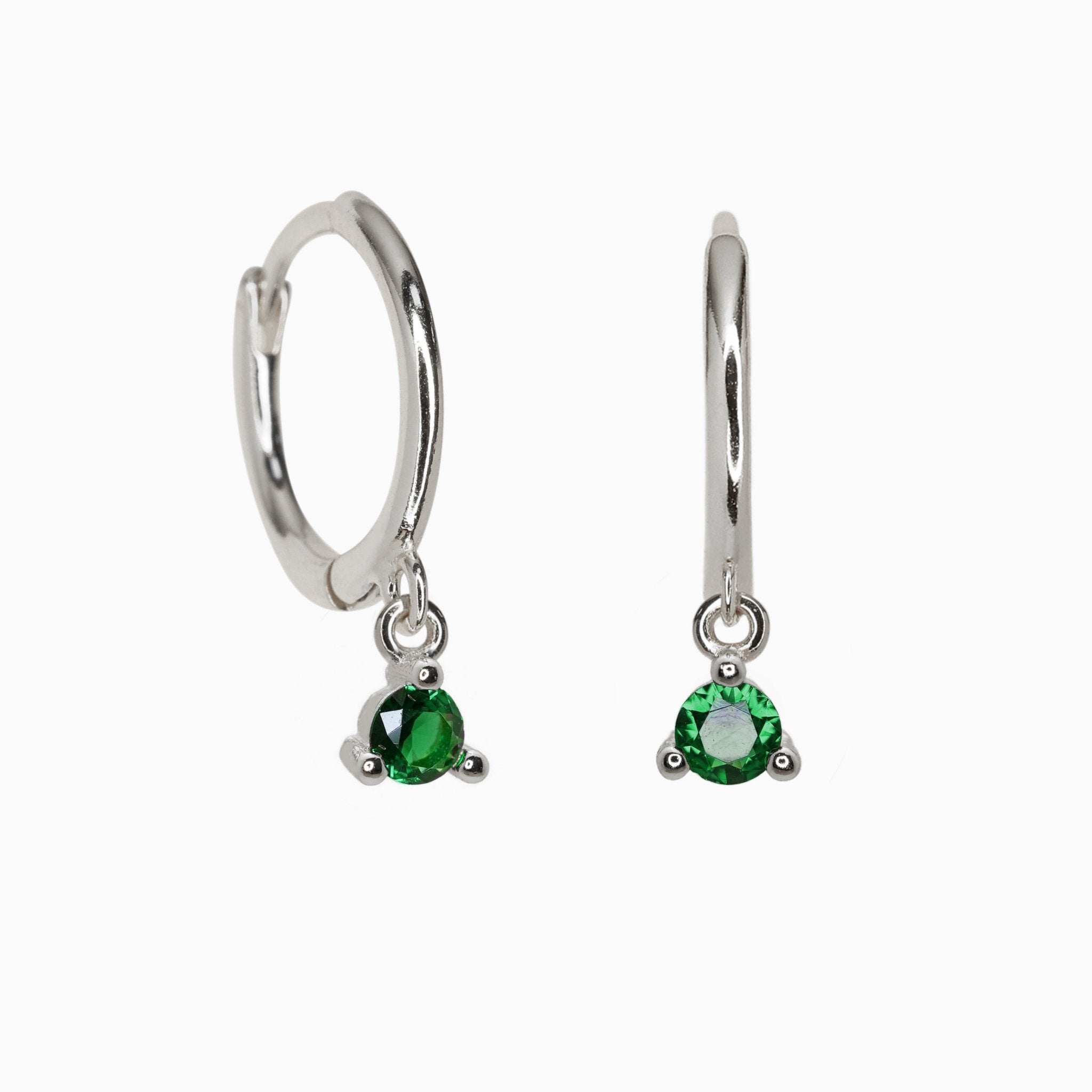 ELISE Emerald Hoops – eyrful
