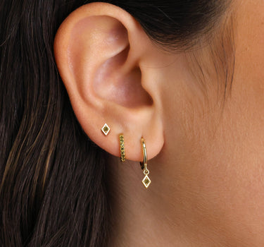 Peridot BEZEL Earring Set | August Birthstone | eyrful