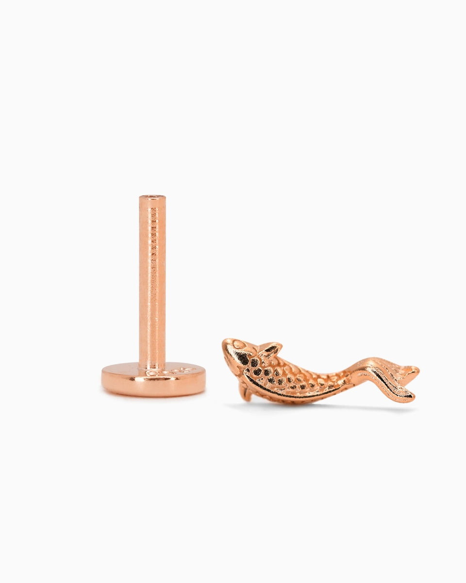 Koi Fish Flat Back Labret – eyrful