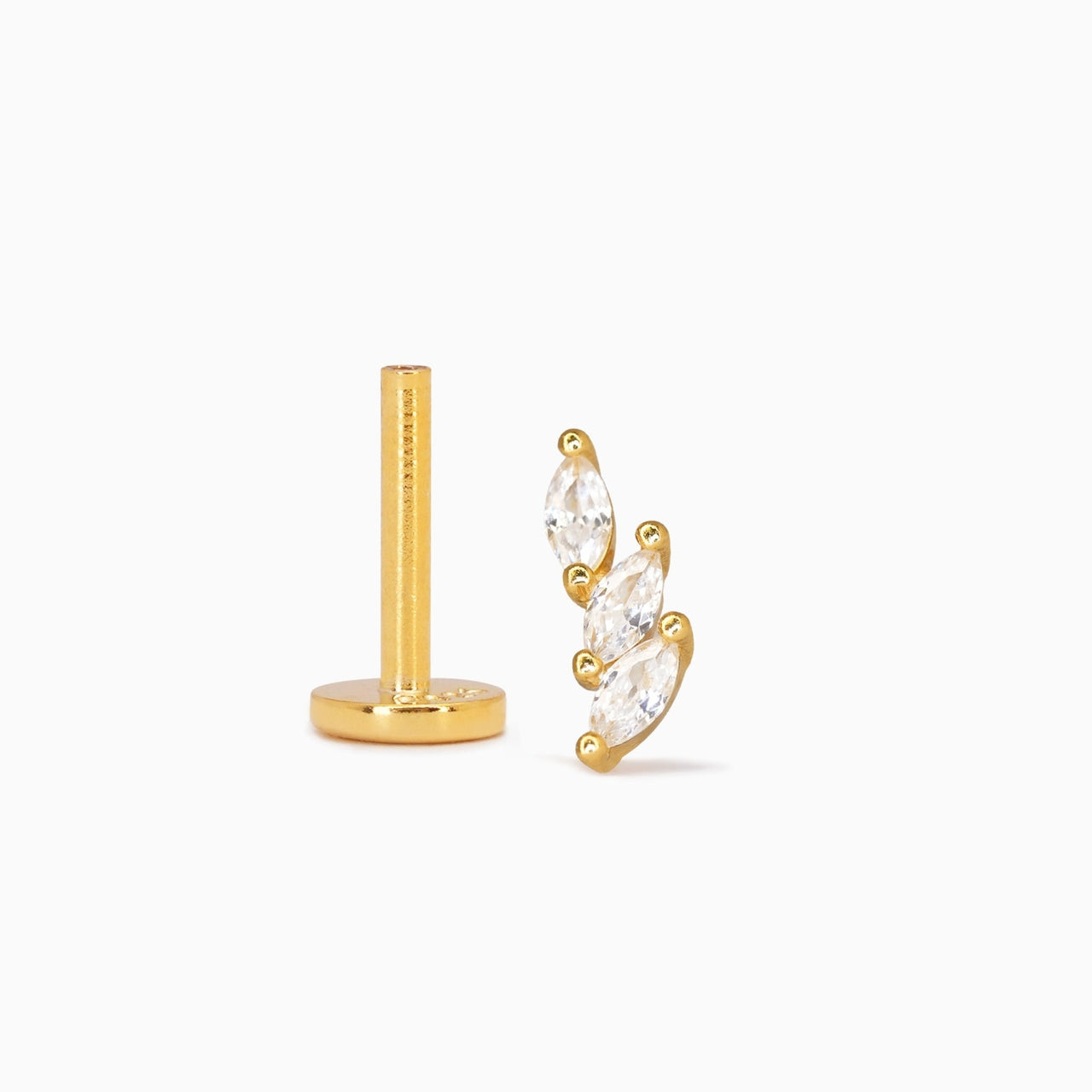 Leaf Climber Flat Back Earrings | eyrful – Eyrful Artistry