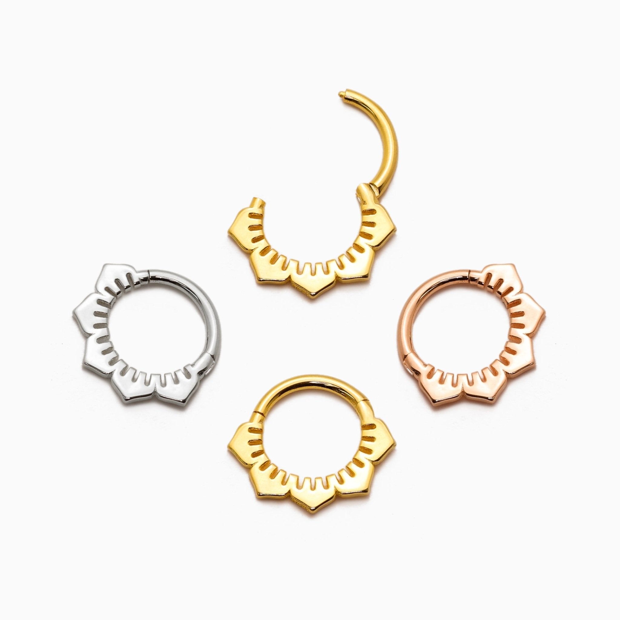 Lotus Flower Clicker Hoop | eyrful