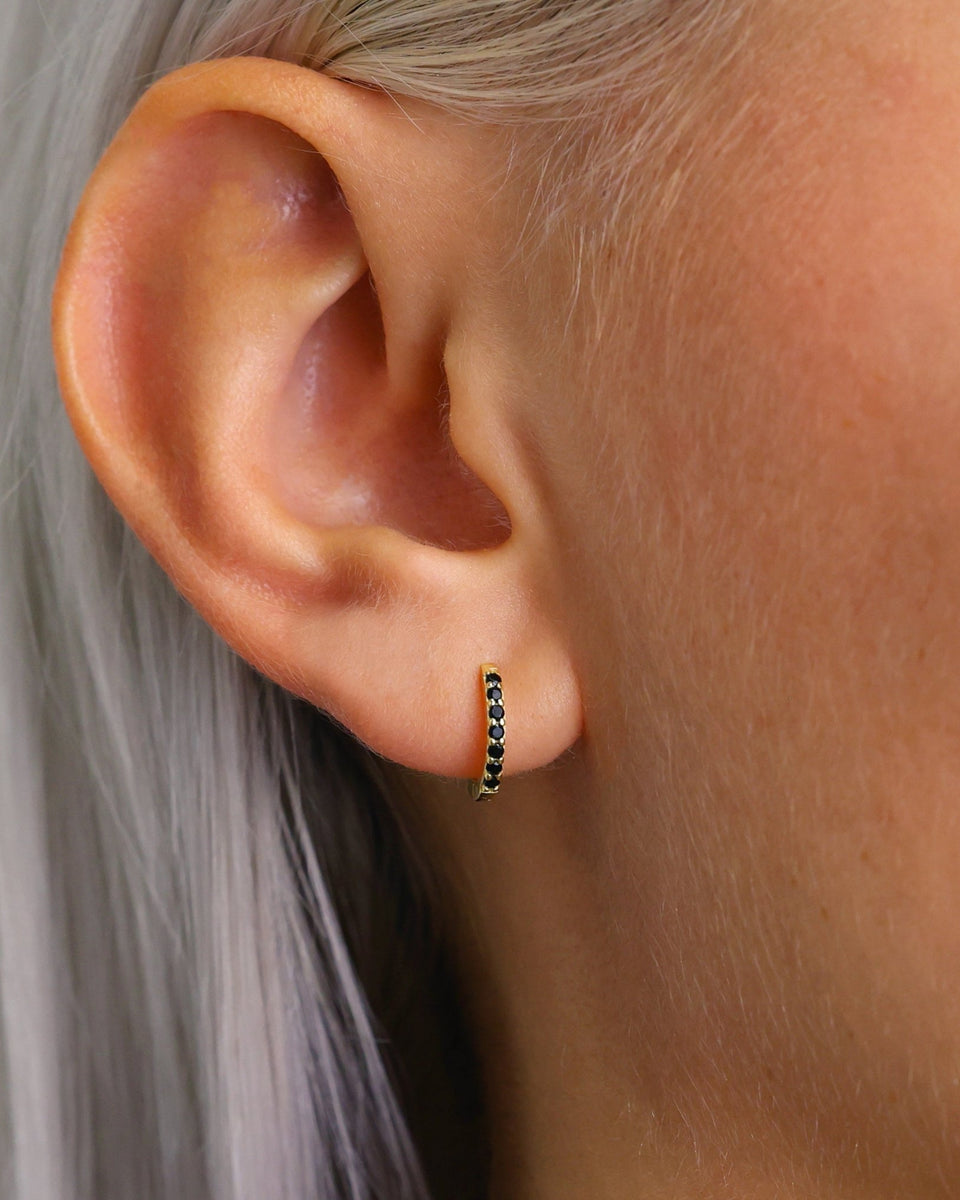 PAVED Black Onyx Hoops – eyrful