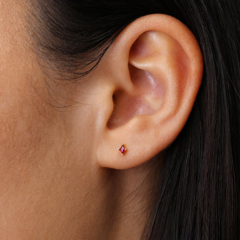 Starburst Ruby Studs – Eyrful Artistry