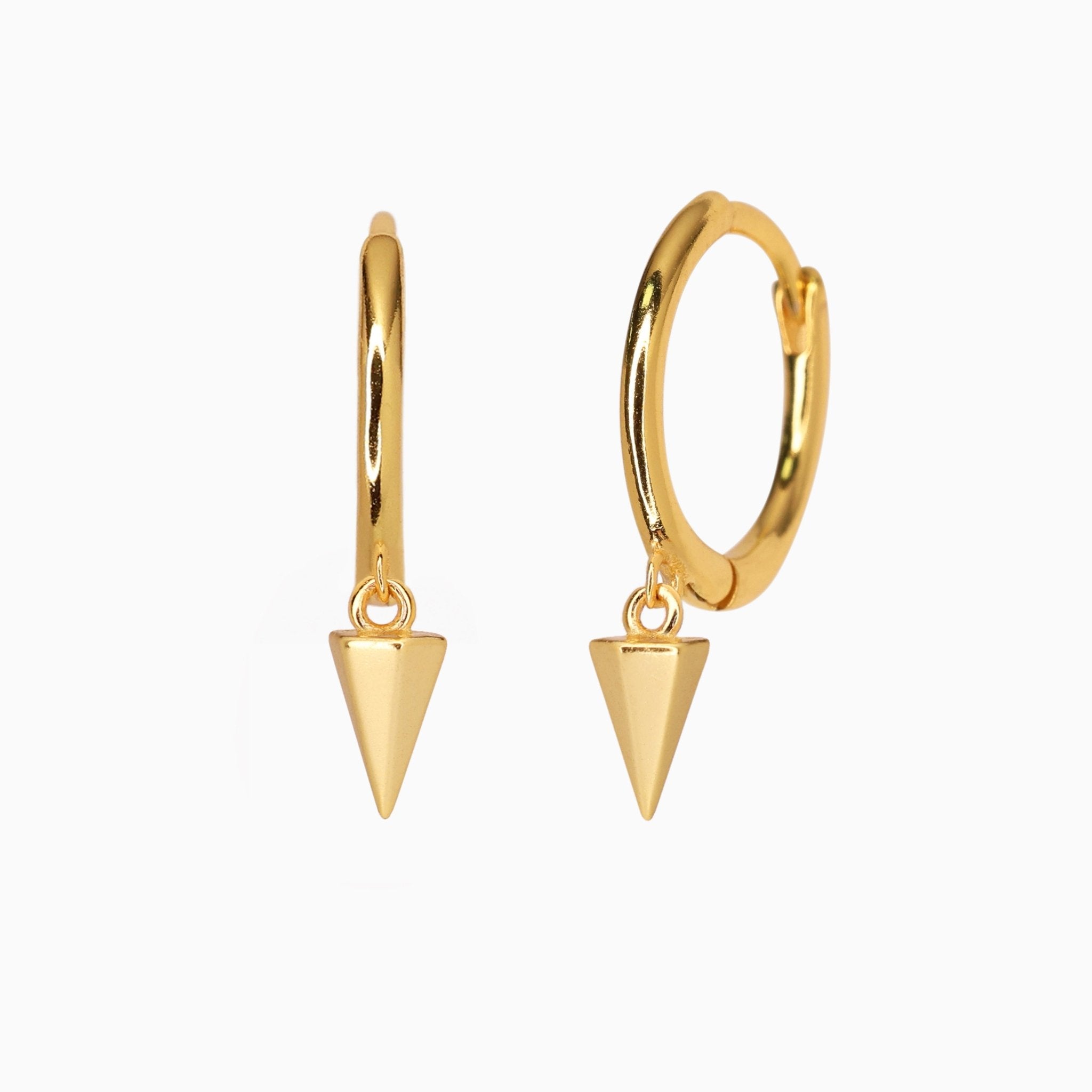 Solid Spike Dangle Hoop – eyrful