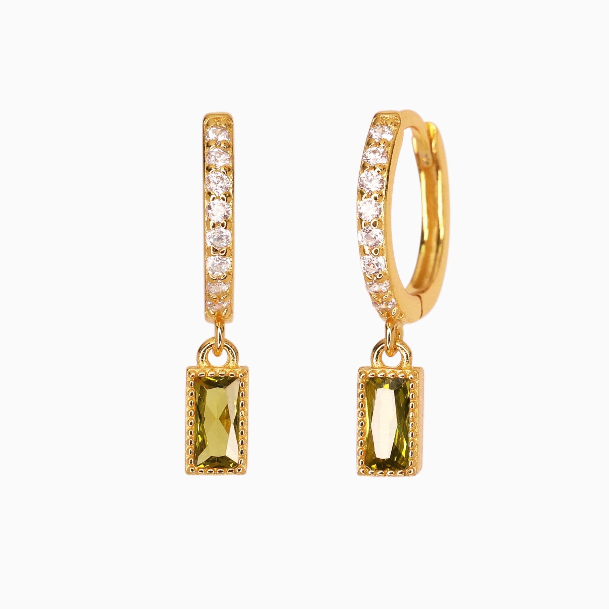 TAYLOR Peridot Hoops – eyrful