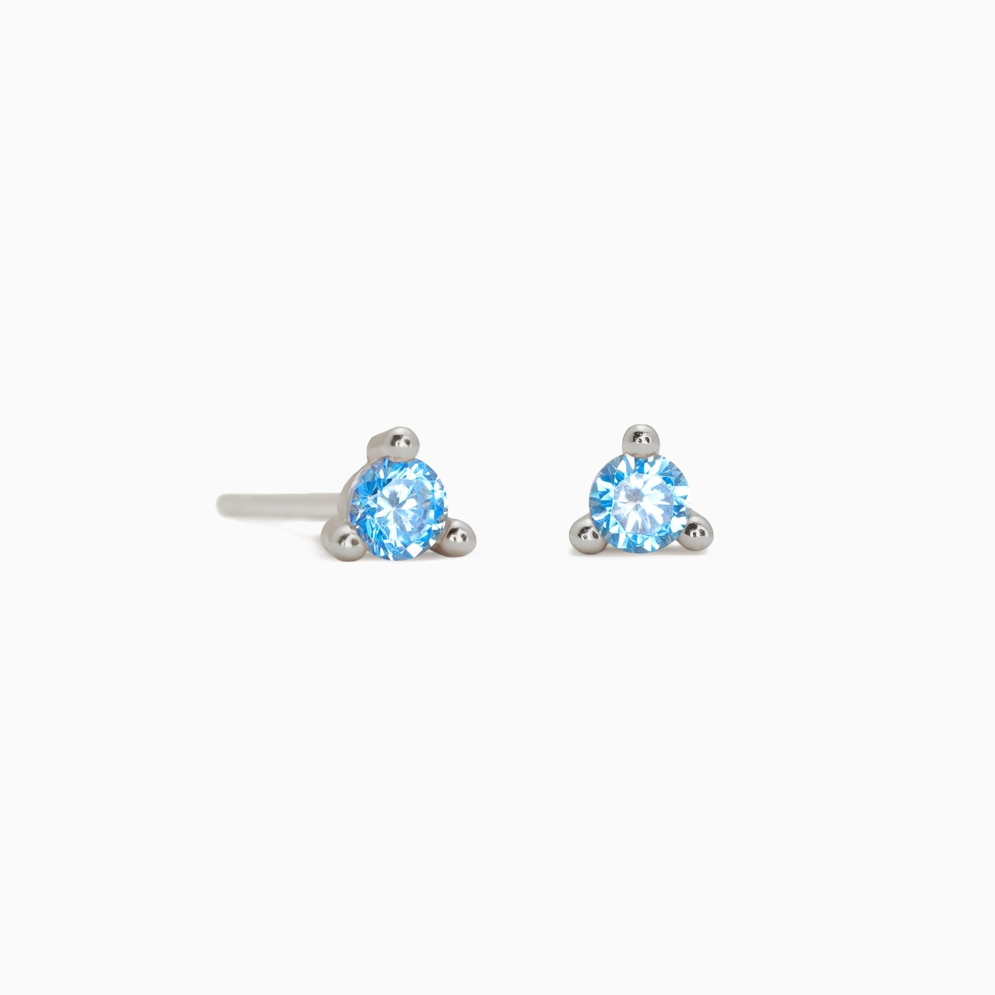TOBI Aquamarine Studs – eyrful