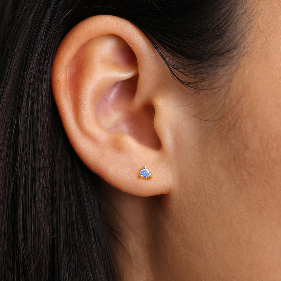 TOBI Aquamarine Studs – Eyrful Artistry