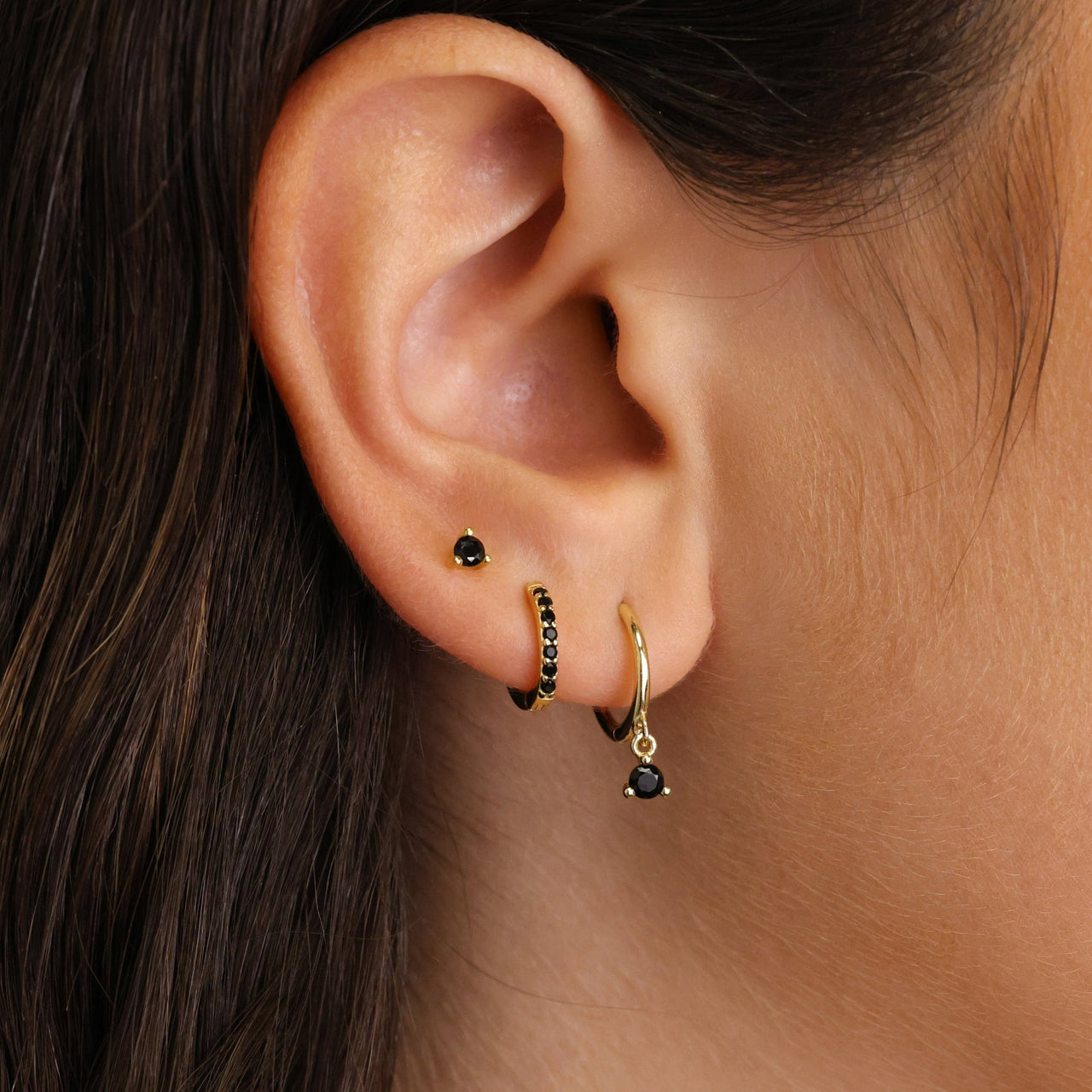 TOBI Black Onyx Studs – Eyrful Artistry